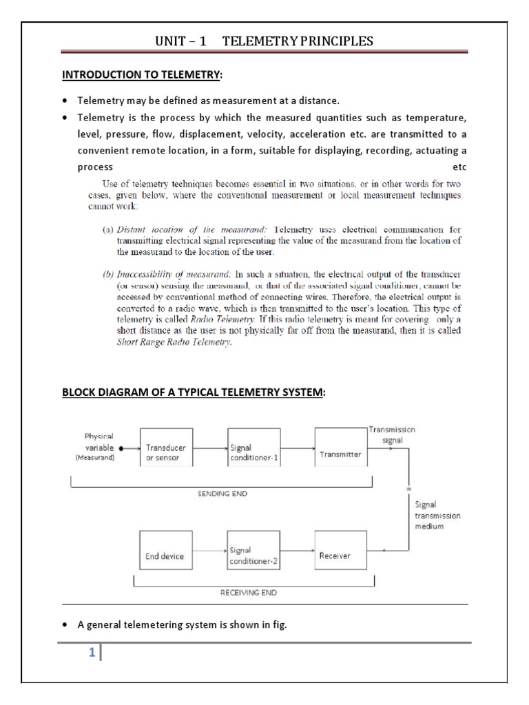 Telemetry Principles | Modulation | Telemetry
