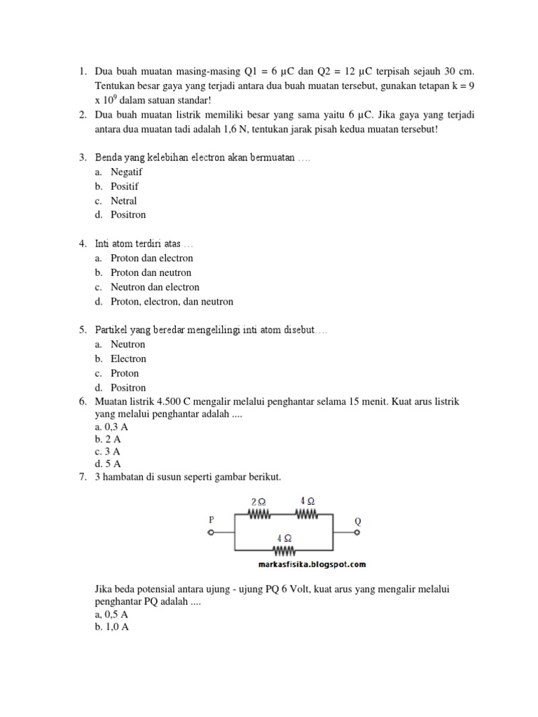 Soal Fisika Kelas 9 SMP | PDF
