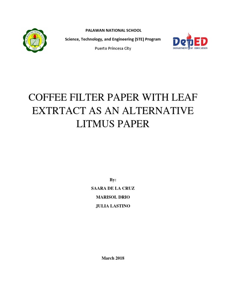 Leaf Extracts as Litmus Paper Alternatives | PDF | Experiment | Vinegar