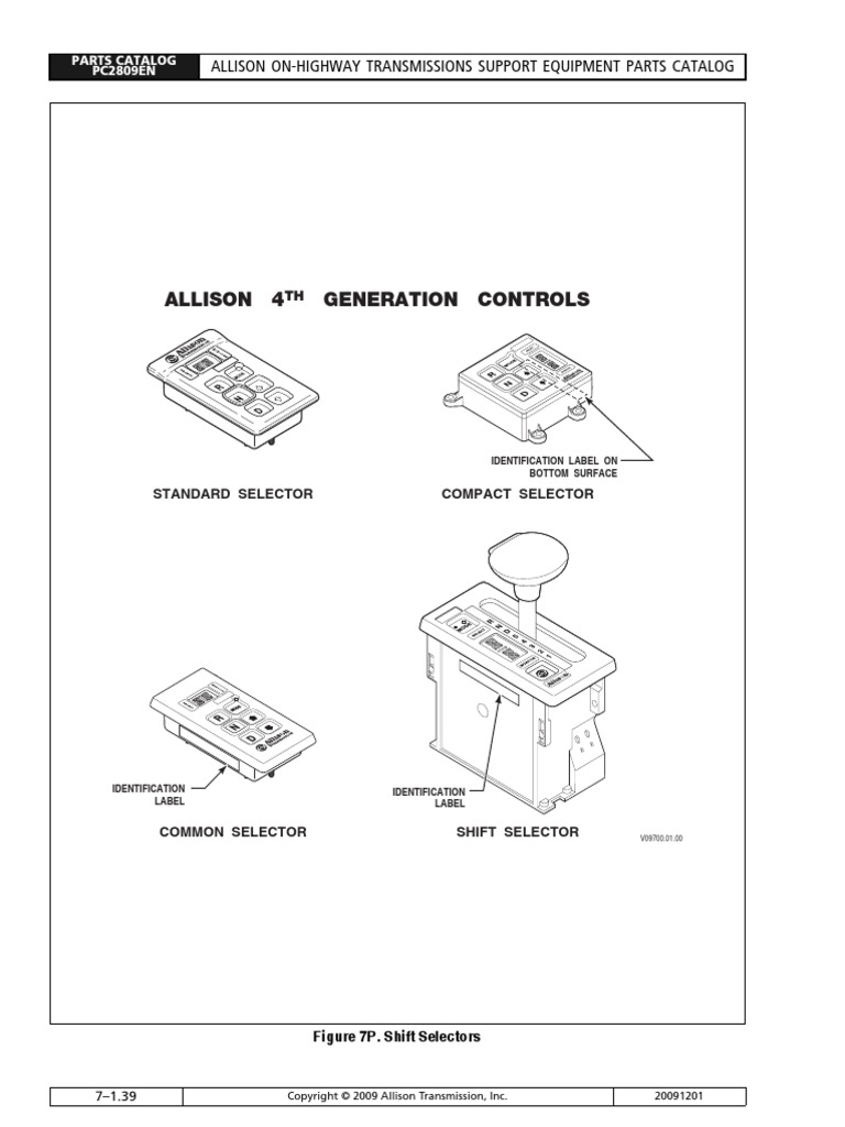 Allison Parts PC2809EN Control Shift | PDF | Transport | Vehicles
