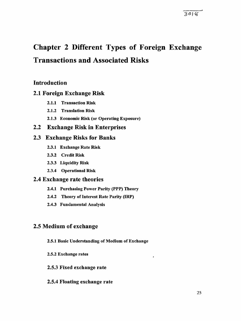 Chapter 2 Different Types of Foreign Exchange Transactions and ...