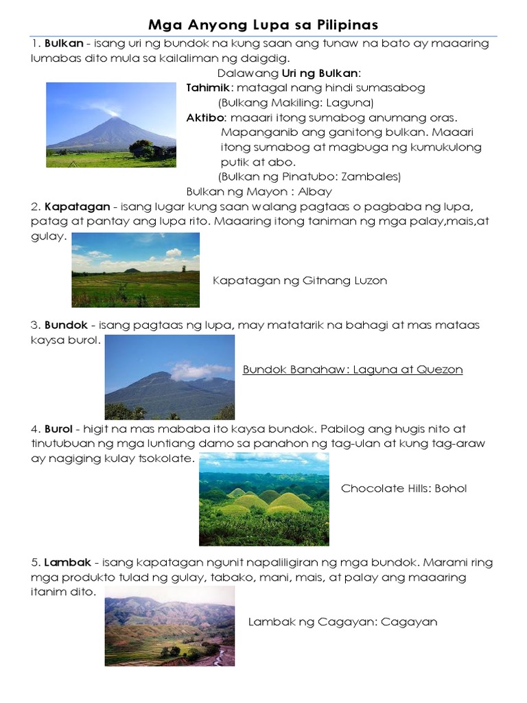 Anyong Tubig At Lupa