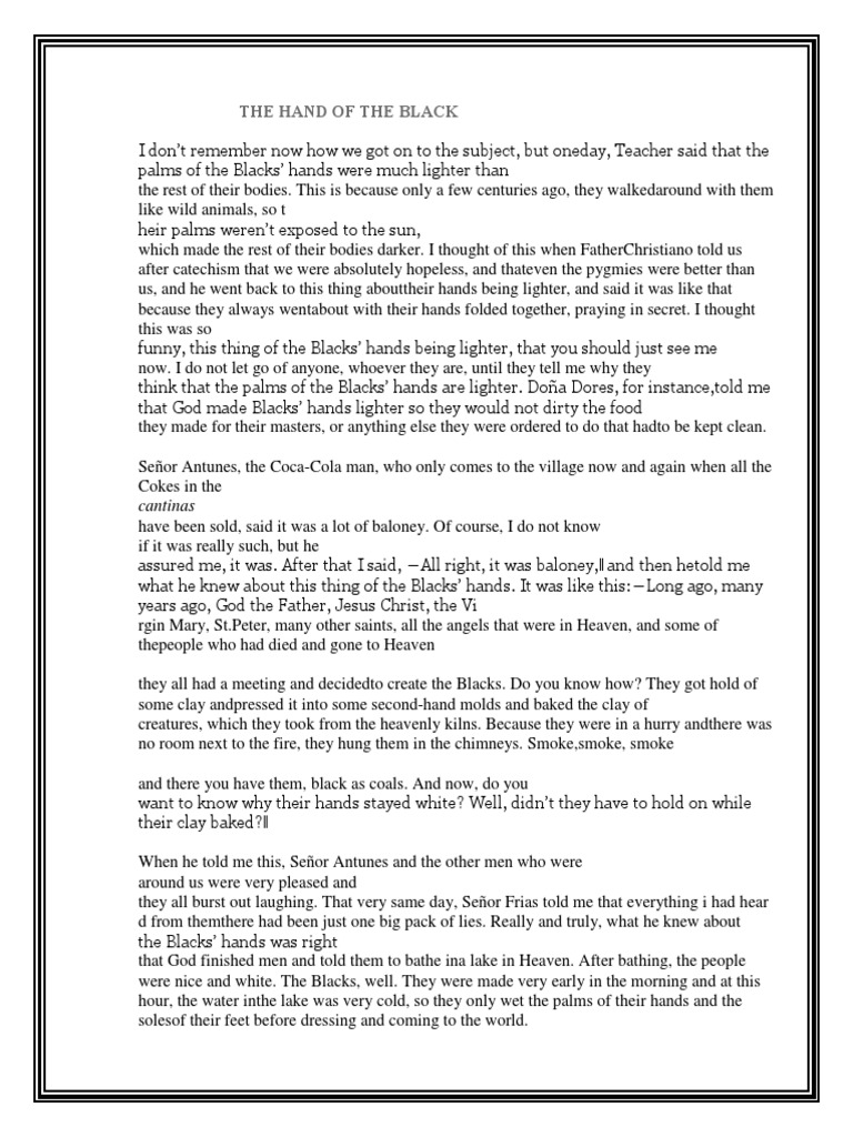 The Mystery of Black Hands Explained | PDF