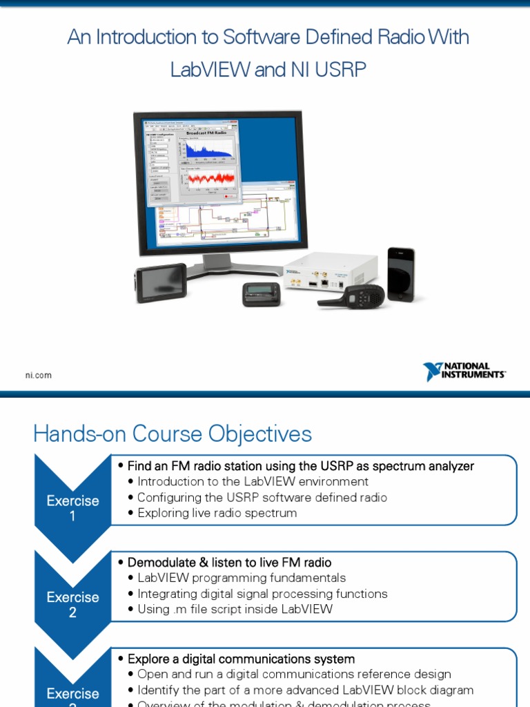 USRP Hands-On Presentation 22 Mar 2013 PDF | PDF | Modulation | Software Defined Radio