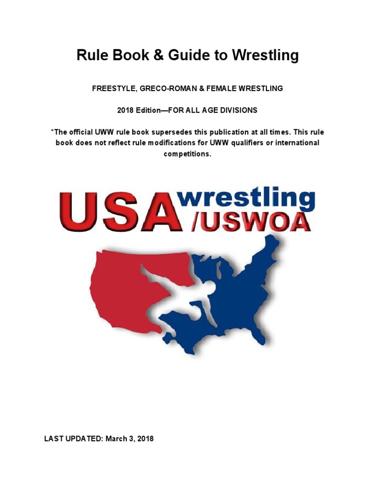 Rule Book & Guide To Wrestling | PDF | Professional Wrestling | Referee