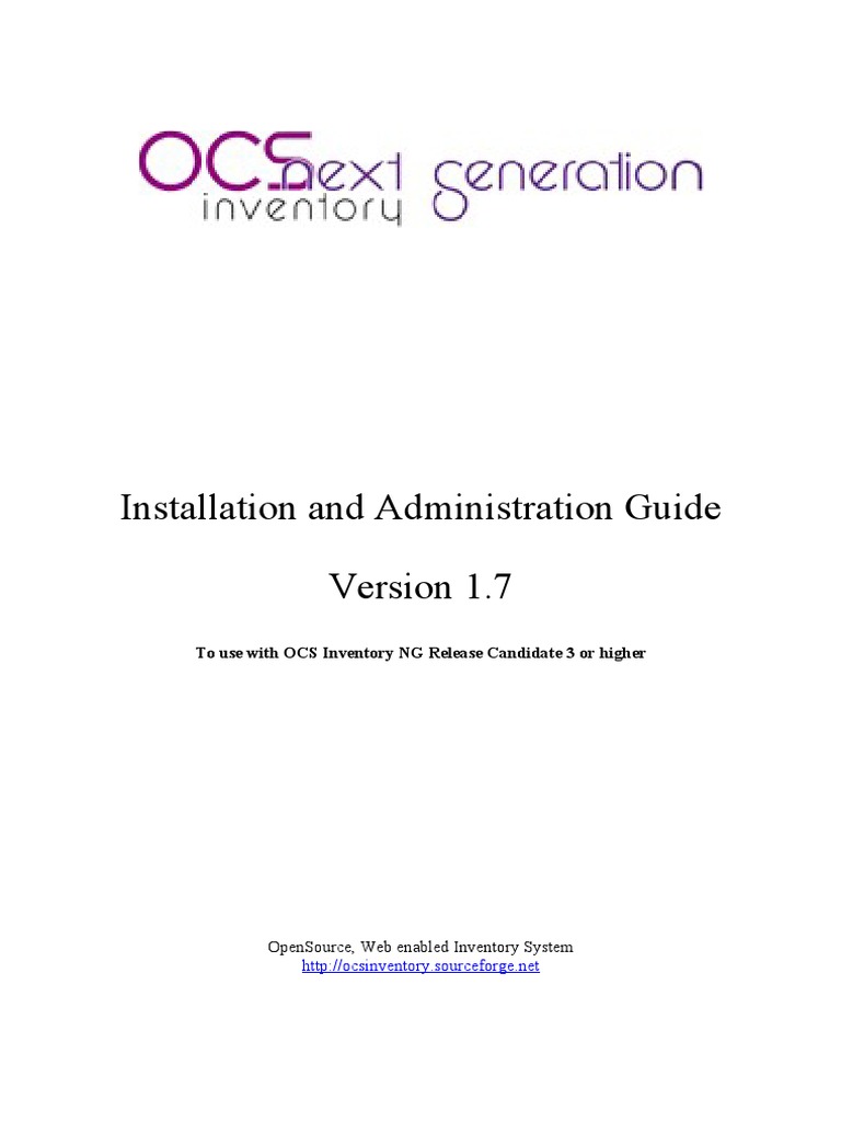 OCS Inventory NG-Installation and Administration Guide 1.7 en | PDF ...