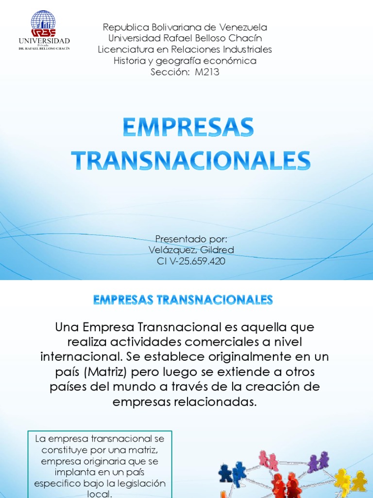 Empresas Transnacionales | PDF | Corporación multinacional | Los ...