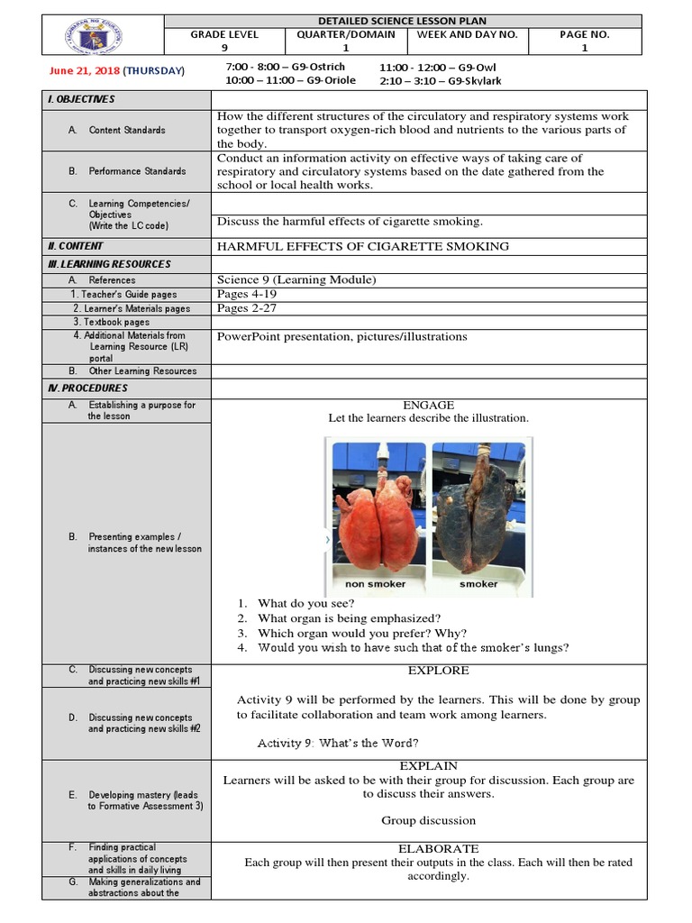 21 LP Lifestyle | PDF | Lesson Plan | Learning