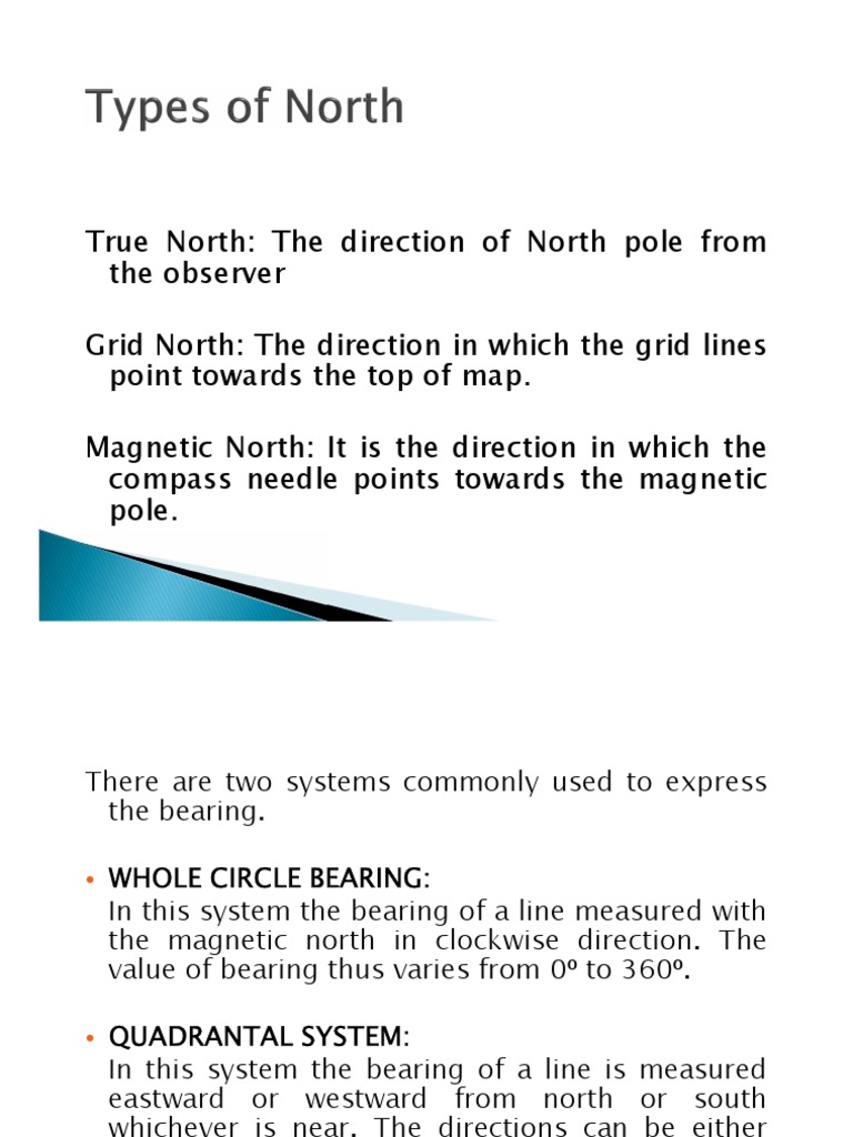 16types of North and Bearings | PDF