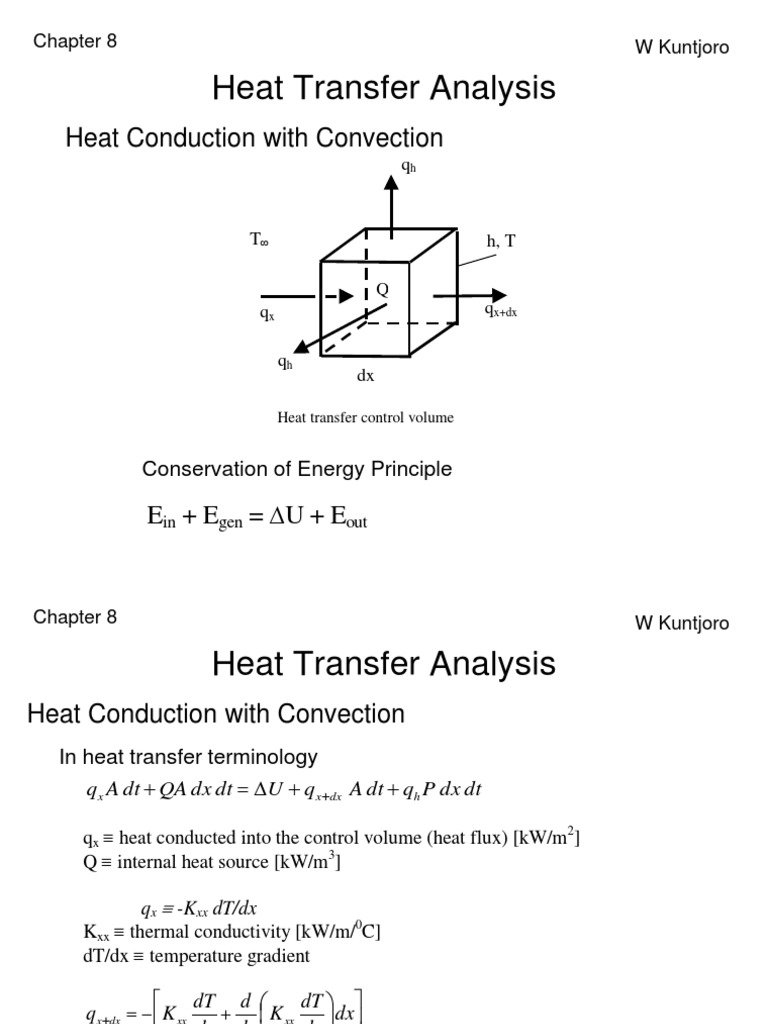 Heat Transfer Analysis: Heat Conduction With Convection | PDF | Thermal ...