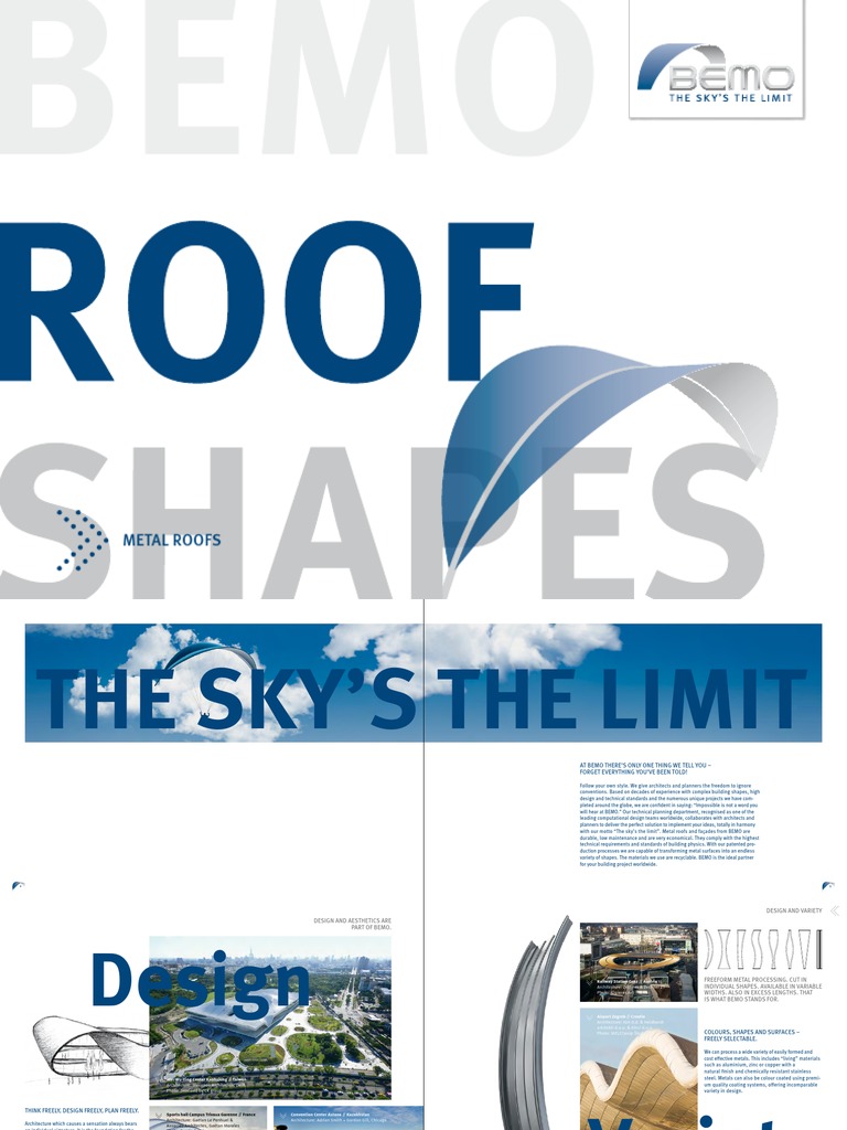 BEMO Roof Brochure en 2019 | PDF | Roof | Metals