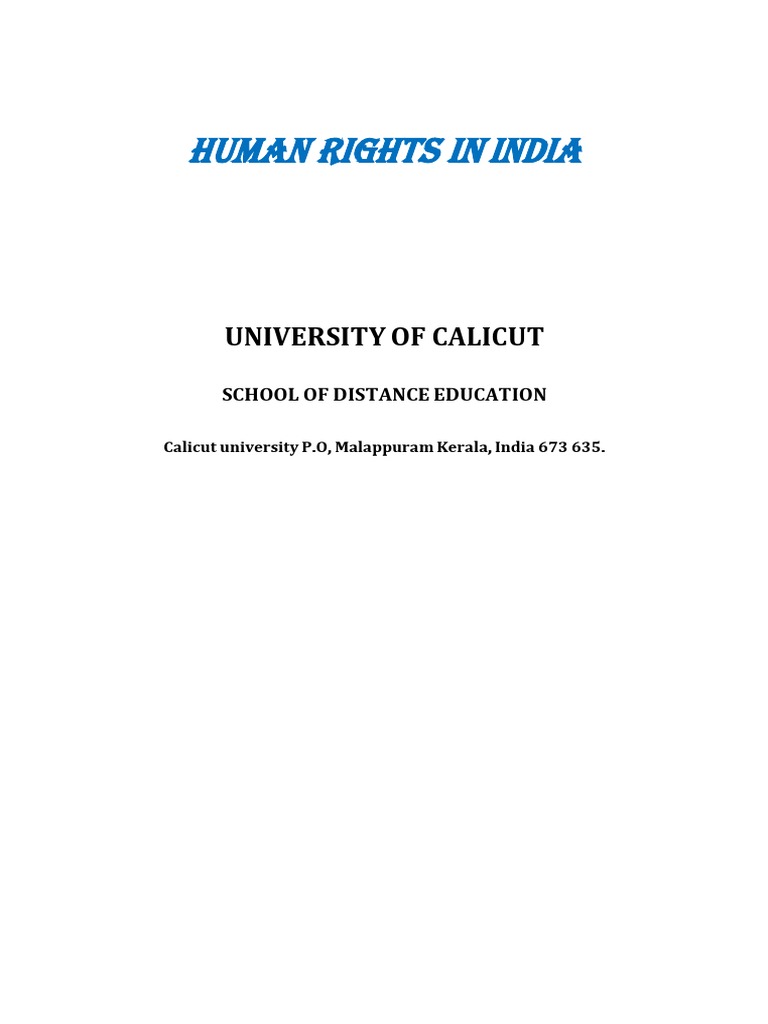 Human Rights Notes | PDF | Natural And Legal Rights | Human Rights