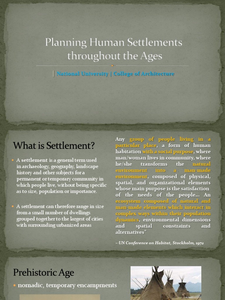 Human Settlements Throughout The Ages | PDF | Roman Empire | Mesopotamia