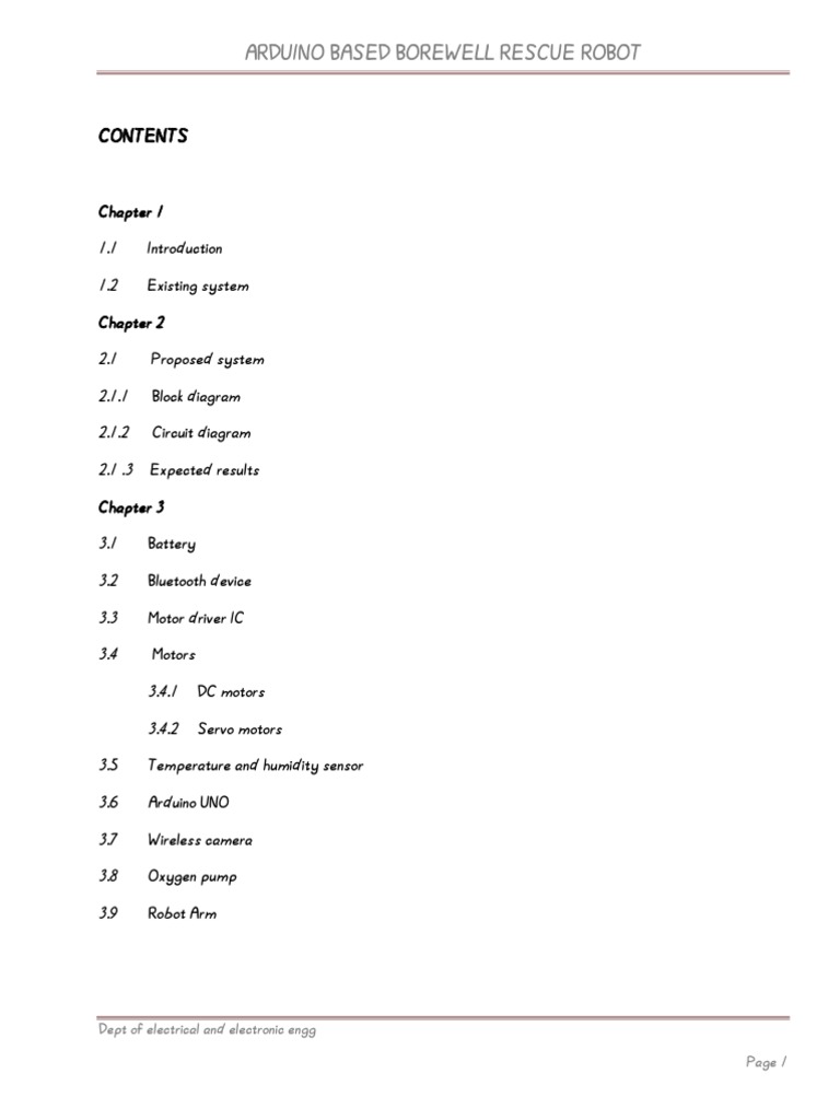 Arduino Borewell Rescue Robot Design | PDF | Electric Motor | Electronics