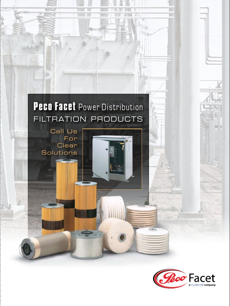 Pecofacet Power Distribution Brochure | PDF | Transformer | Filtration