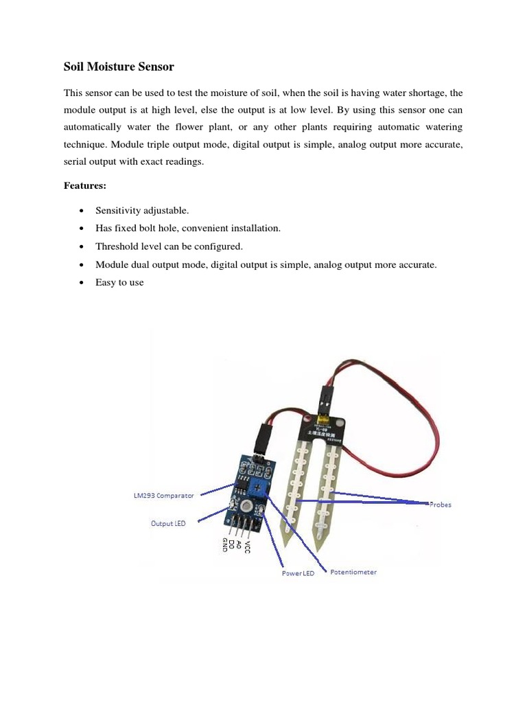 Soil Moisture Sensor | PDF