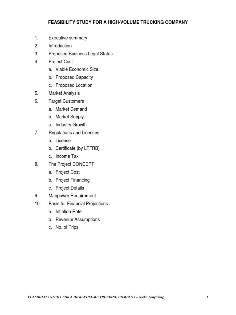 Logistics Support Feasib | PDF | Feasibility Study | Logistics