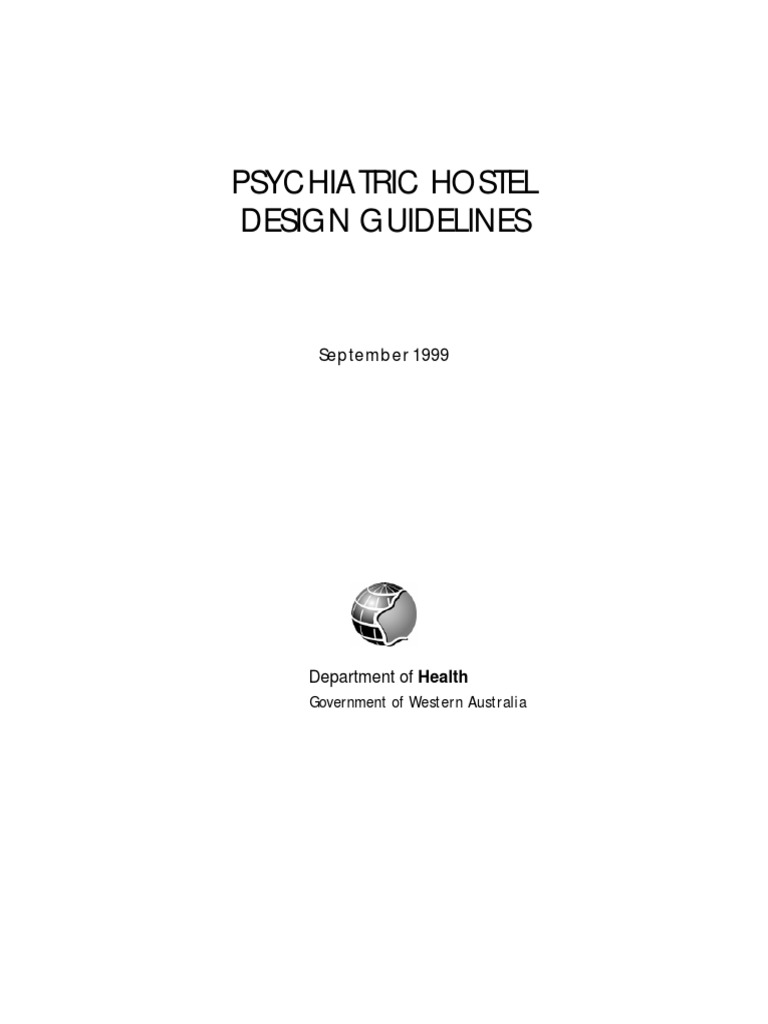 Psychiatric Hostel Design Guidelines | PDF | Hvac | Water Heating