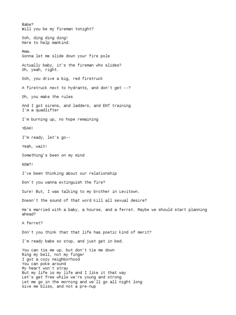 Tie Me Up Lyrics Pdf Art Poetry