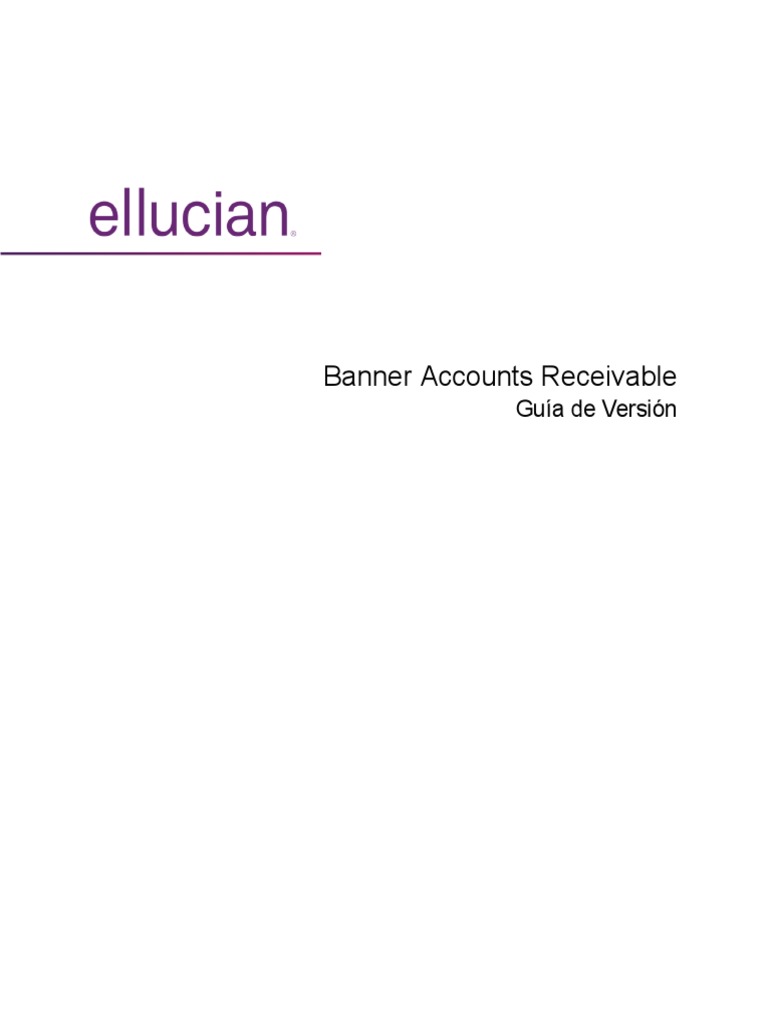 Banner Accounts Receivable Release Guide 8.5.1 Español | PDF | Tabla ...