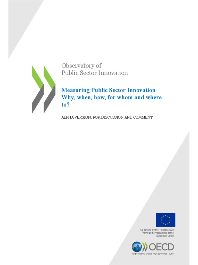 Public Sector Innovation Pdf Innovation Evaluation