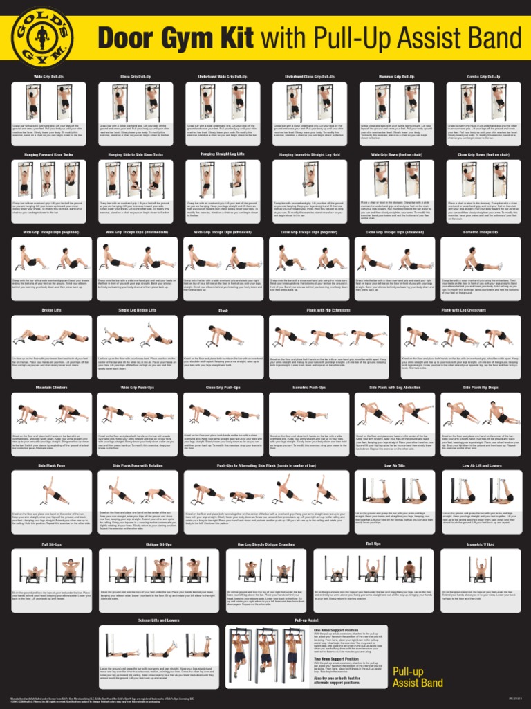 Door Gym Kit With Pull-Up Assist Band | PDF | Human Anatomy | Physical ...