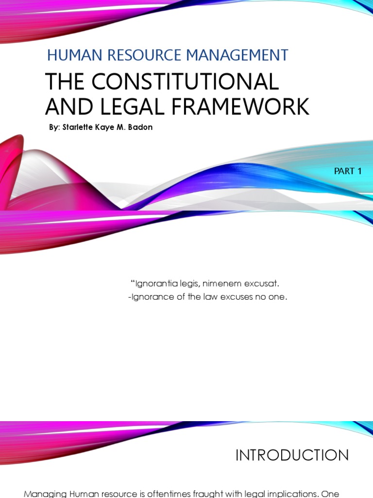 The Constitutional Legal Framework | PDF | Strike Action | Employment