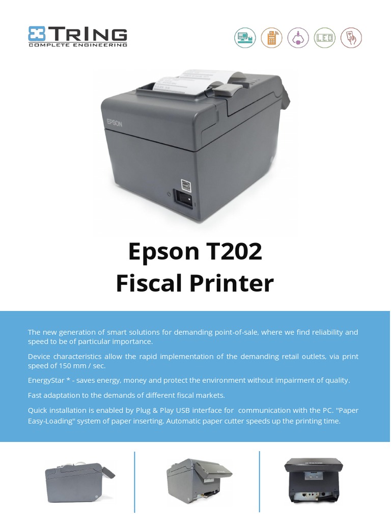 EpsonT202 Datasheet ENG | Download Free PDF | Usb | Printer (Computing)