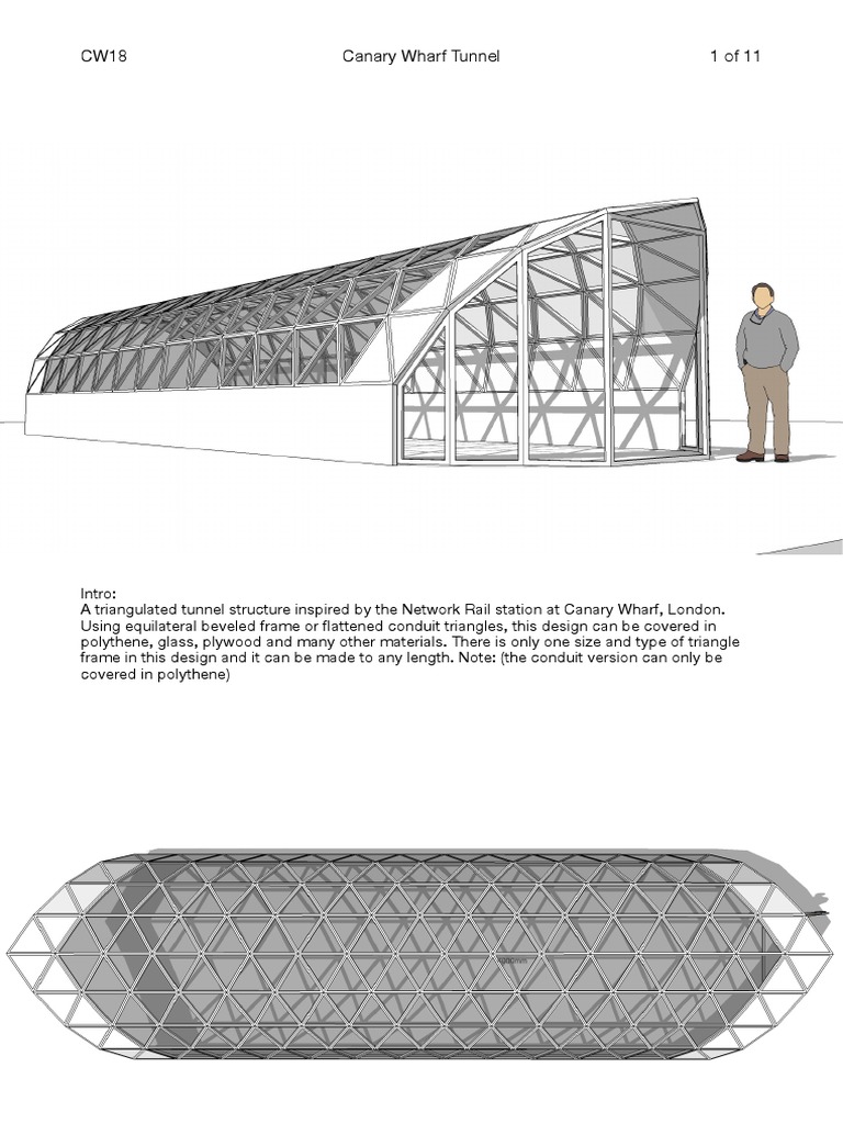 A Triangulated Tunnel Structure Inspired by Canary Wharf Station ...