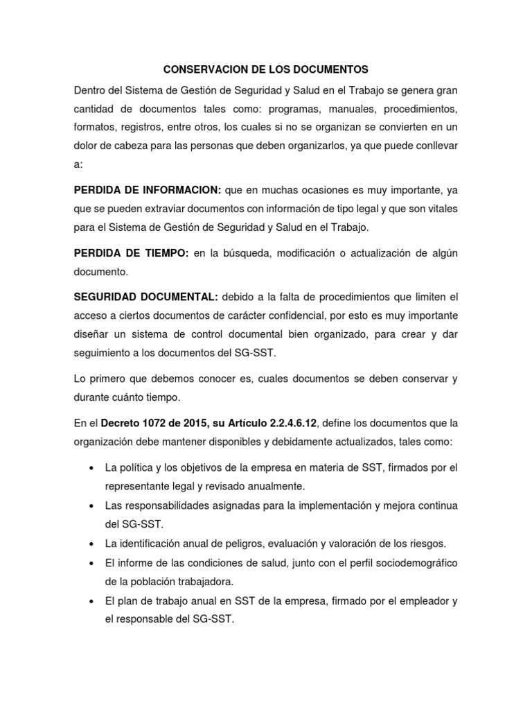 Conservacion de Los Documentos | PDF | Vigilancia | Biología de la Conservación