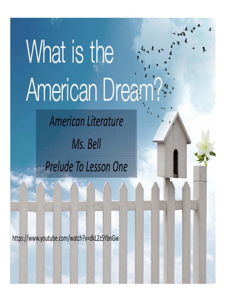 American Dream 1-5 | PDF | Social Science | Self-Improvement