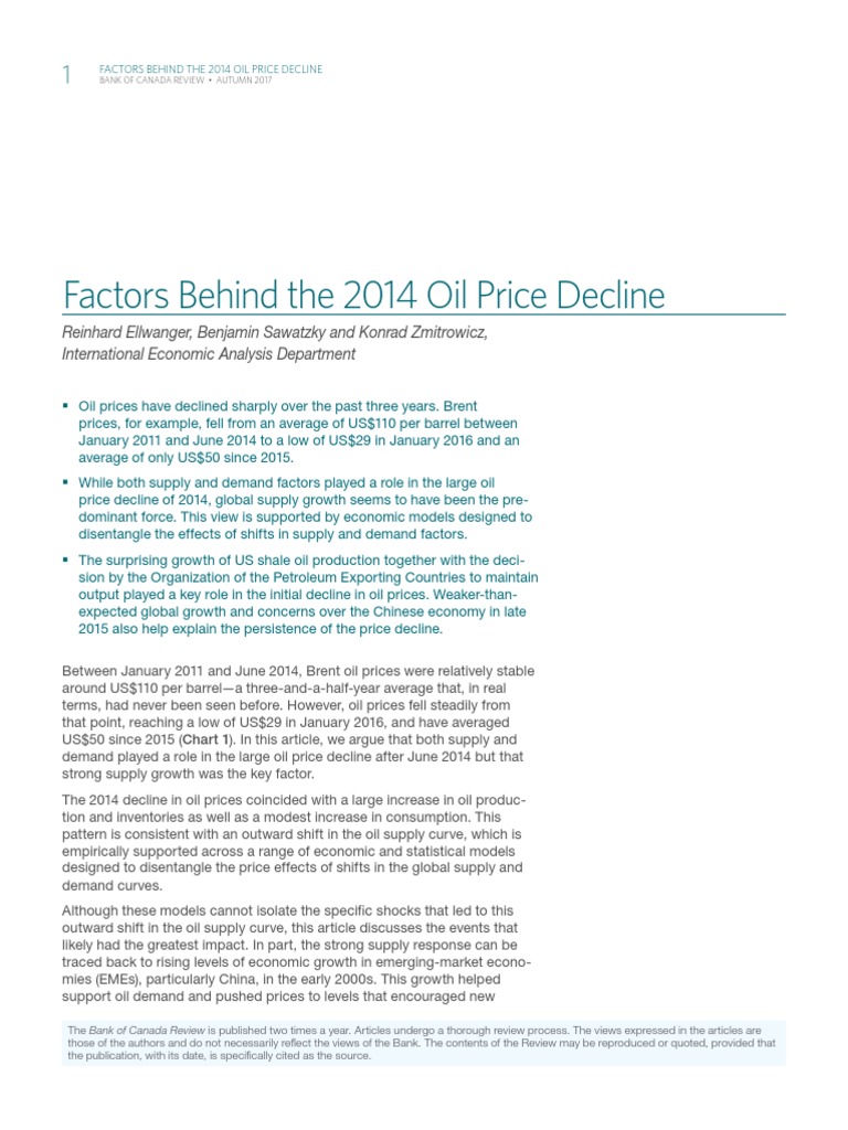 Boc Review Autumn2017 Ellwanger | PDF | 2000s Energy Crisis | Price Of Oil