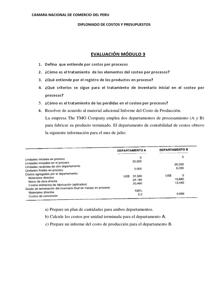 Evaluacion Modulo 3 | PDF