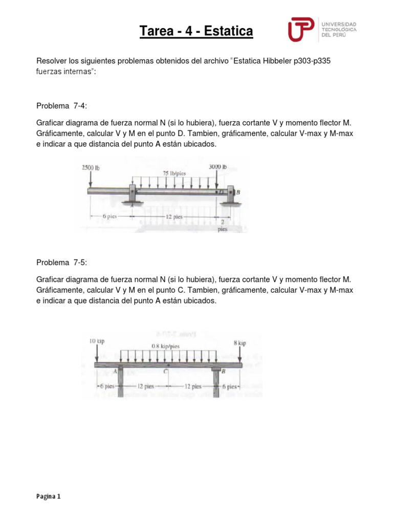 Tarea - 4 - Estatica | PDF