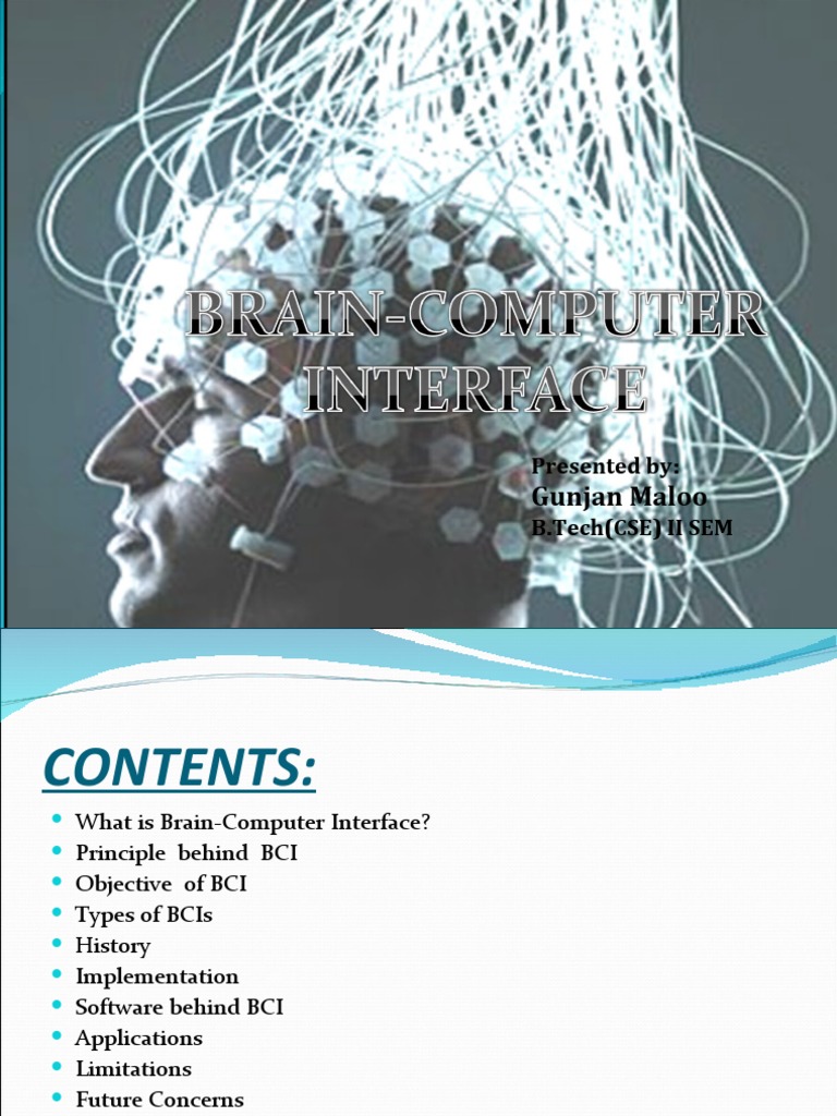 Slideshare Brain-Computer Interface | PDF | Brain | Neuropsychology