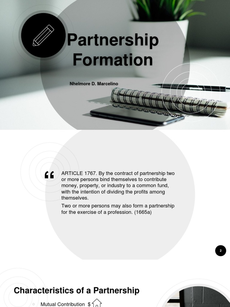 Partnership Formation | PDF | Partnership | Limited Partnership