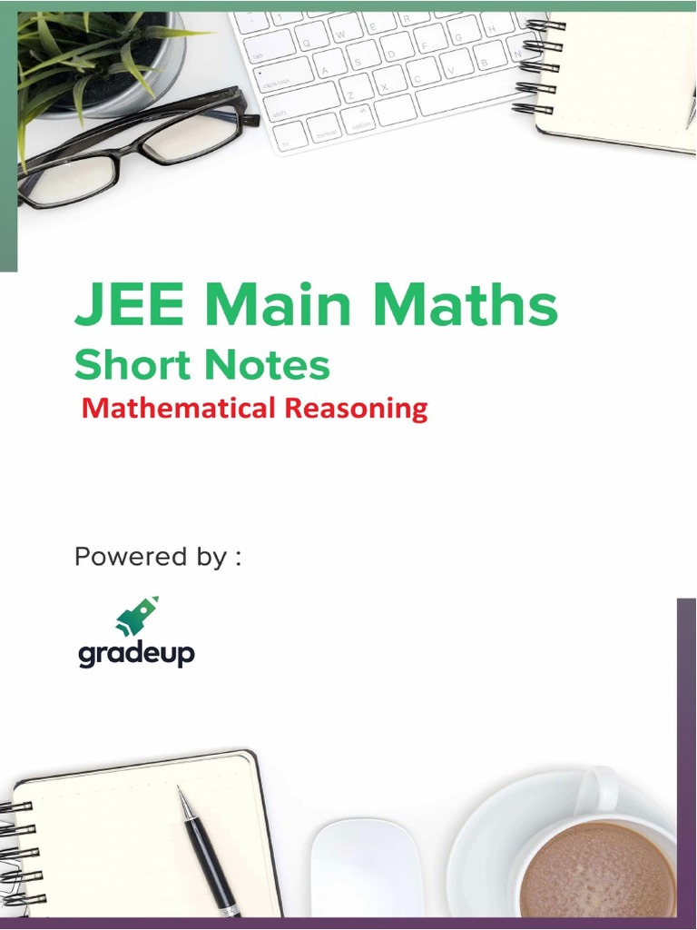 Mathematical Reasoning Notes For JEE Main - pdf-36 | PDF | Inductive ...