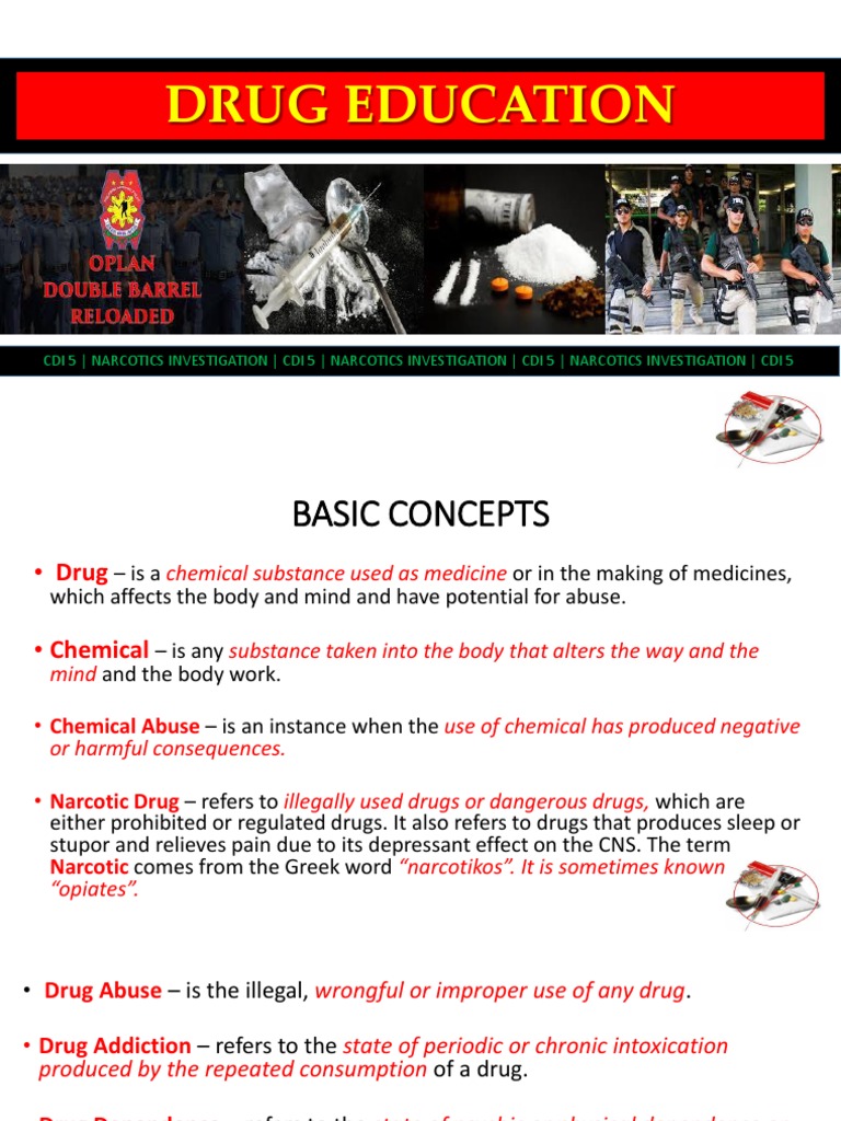 Narcotics Investigation | Substance Dependence | Substance Abuse