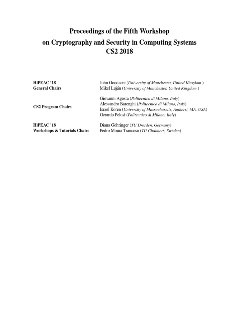 Front Matter | PDF | Association For Computing Machinery | Computing