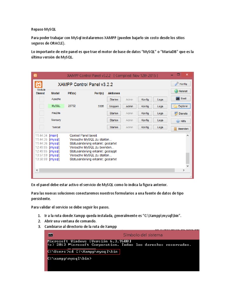 Repaso MySQL | PDF | Mi sql | Bases de datos