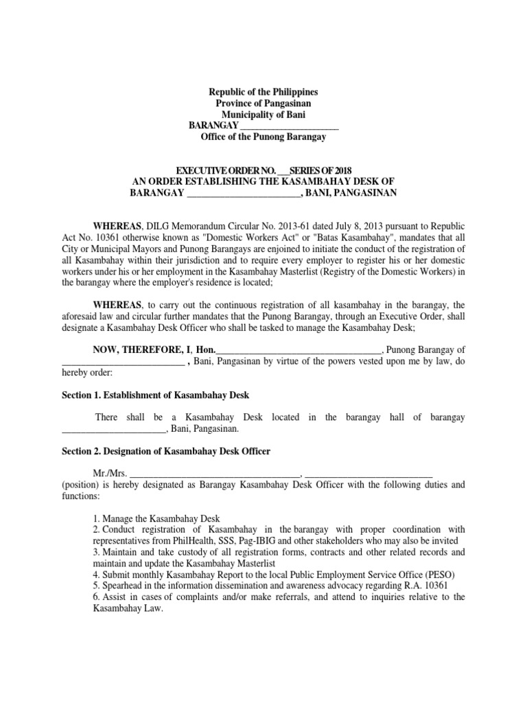 1st 100 Days For Punong Barangays | PDF | Public Sphere | Virtue