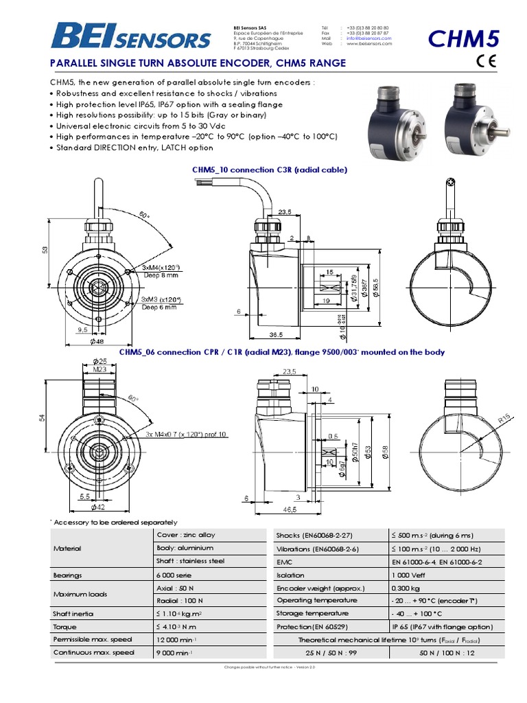 Encoder Absoluto BEI-IDEACOD CHM5 | PDF | Nature
