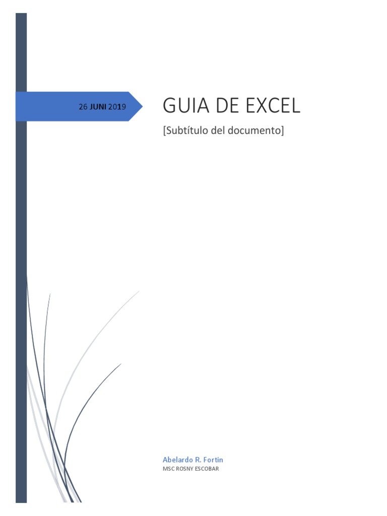Guia de Excel 2019 | PDF | Hoja de cálculo | Tabla (base de datos)