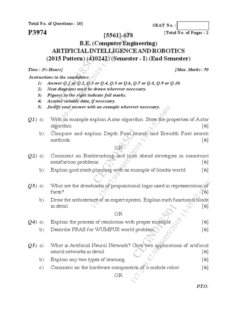 Artificial Intelligence and Robotics | PDF | Artificial Intelligence ...