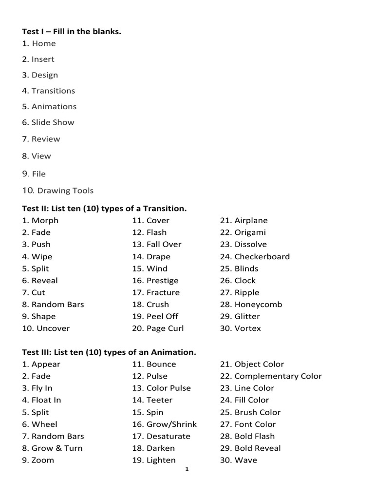 Grade 11 ICT - Answer Key To Exam - 2nd Sem 2018-2019 Page 2 | PDF ...