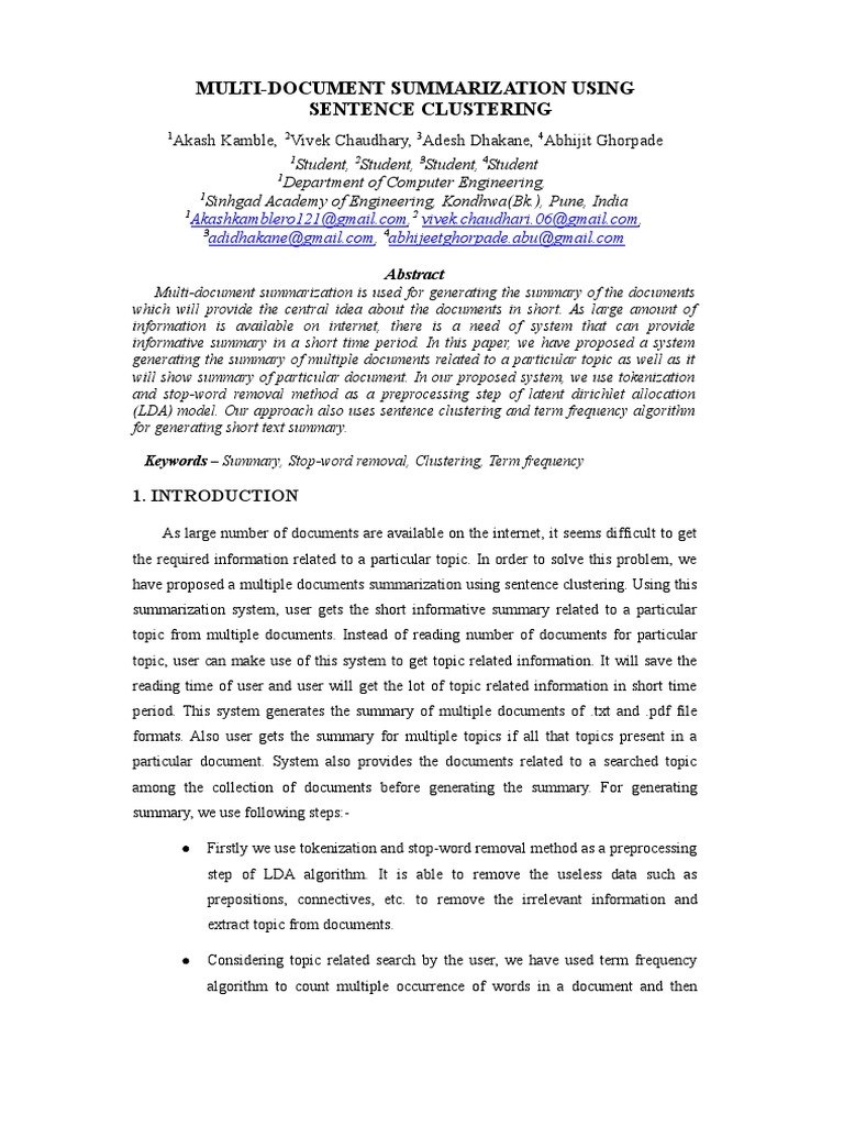Camera Ready Paper | Download Free PDF | Cluster Analysis | Areas Of ...