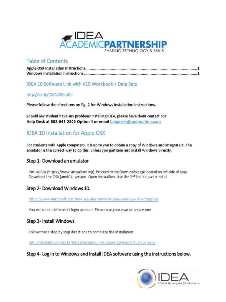 1 IDEA Educational Download Link and Process | PDF | Mac Os | Microsoft ...
