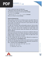 Ms Word Practical Assignment PDF | PDF | Microsoft Word | Microsoft Excel