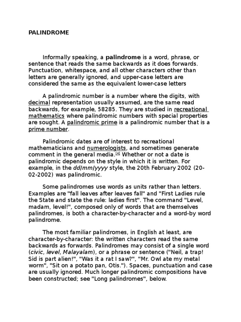 Palindrome | PDF | Array Data Structure | Control Flow