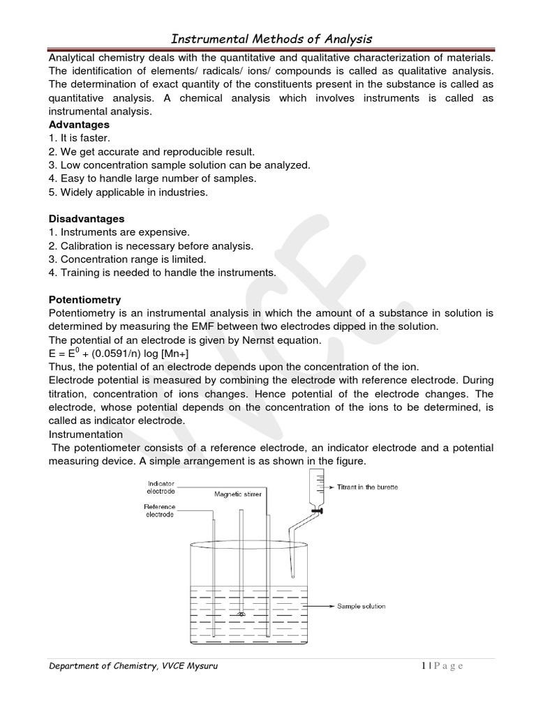 Instrumental Methods of Analysis: Advantages | PDF | Emission Spectrum ...